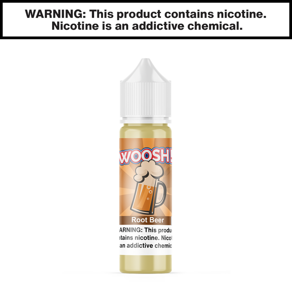 Root Beer Woosh Vape eJuice - 60mL Standard Freebase Nicotine – SUSA